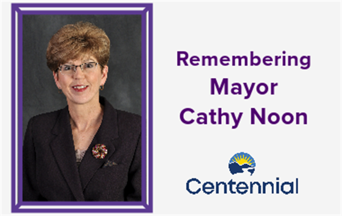 Remembering Cathy Noon, Centennial’s Second Mayor – City of Centennial